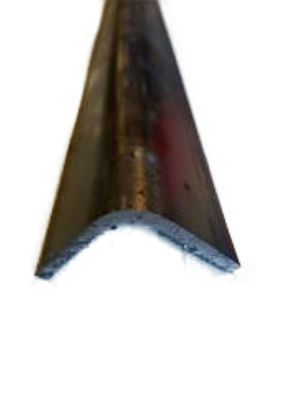 Sort Vinkelprofil 40 x 40 x 4 mm. L = 2 Meter. S235JR